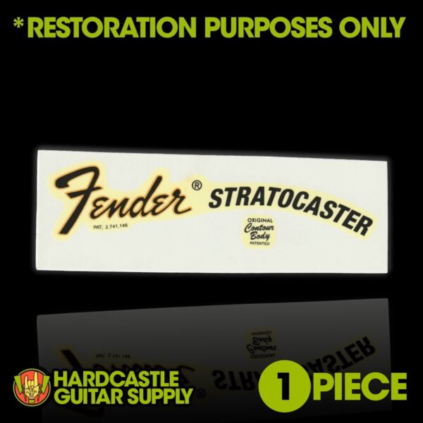 Fender® Stratocaster® ’70 Decal - Hardcastle Guitar Supply